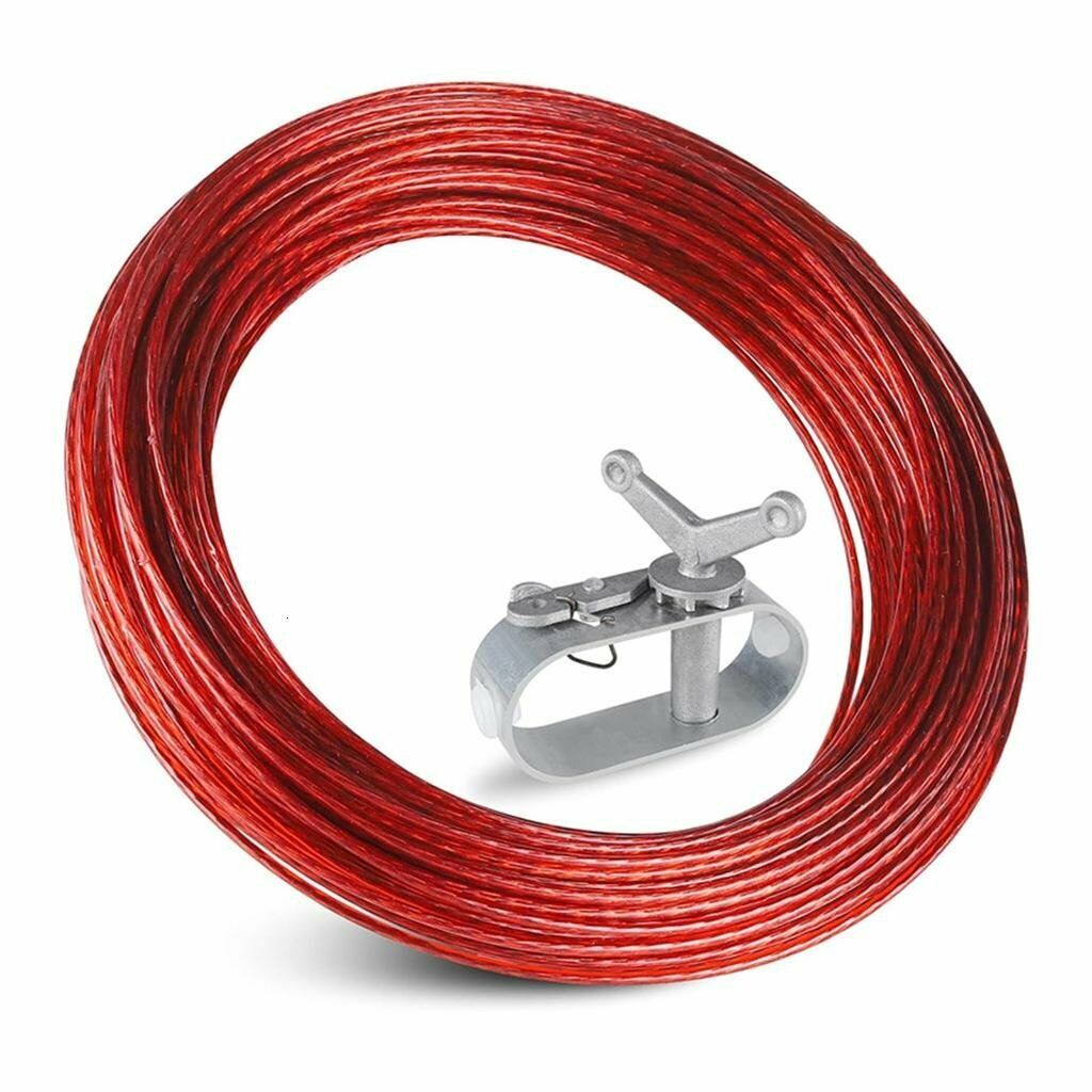 Трос из винила 2,5 мм с алюминиевым натяжителем для крепления чехла бассейна