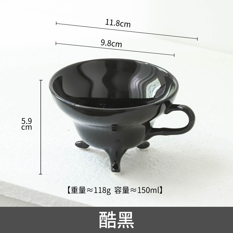 Винтажная керамическая чашка эспрессо 150 мл Taro purple