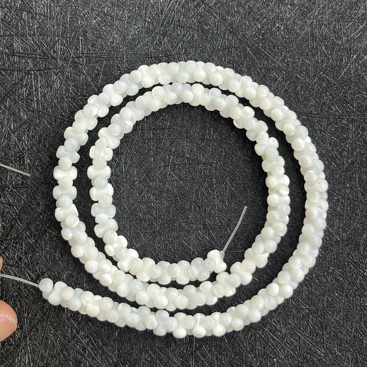 Натуральные пресноводные ракушки бусины белые желтые 3x6 мм Белый, белый