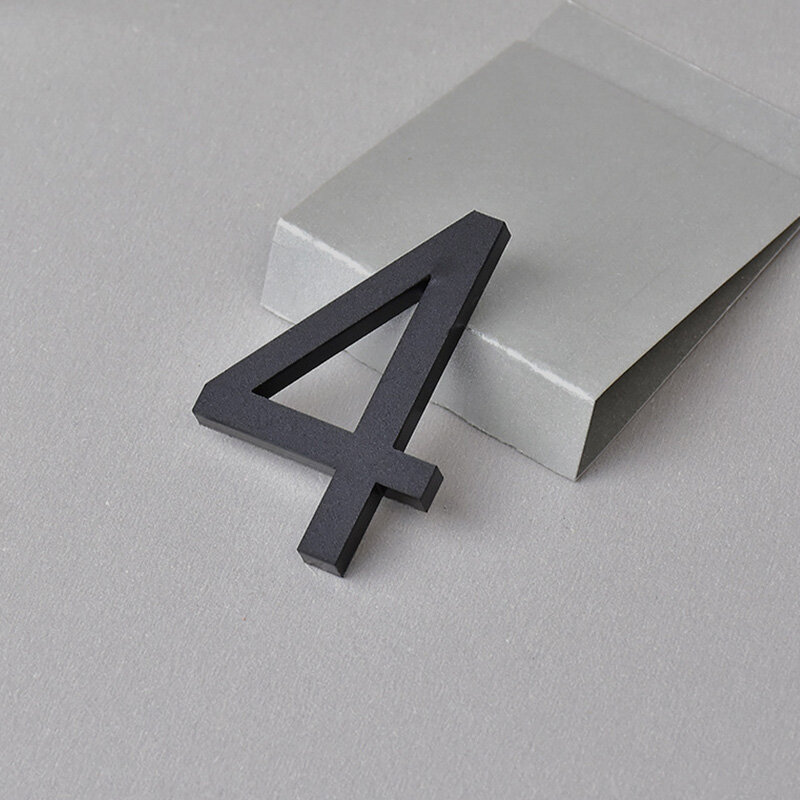 Наклейка с цифрами 0-9 для дверной таблички, Самоклеящаяся акриловая табличка с номером для наружного почтового ящика и отеля, Украшение дома,1 кусок,5x3,3 см