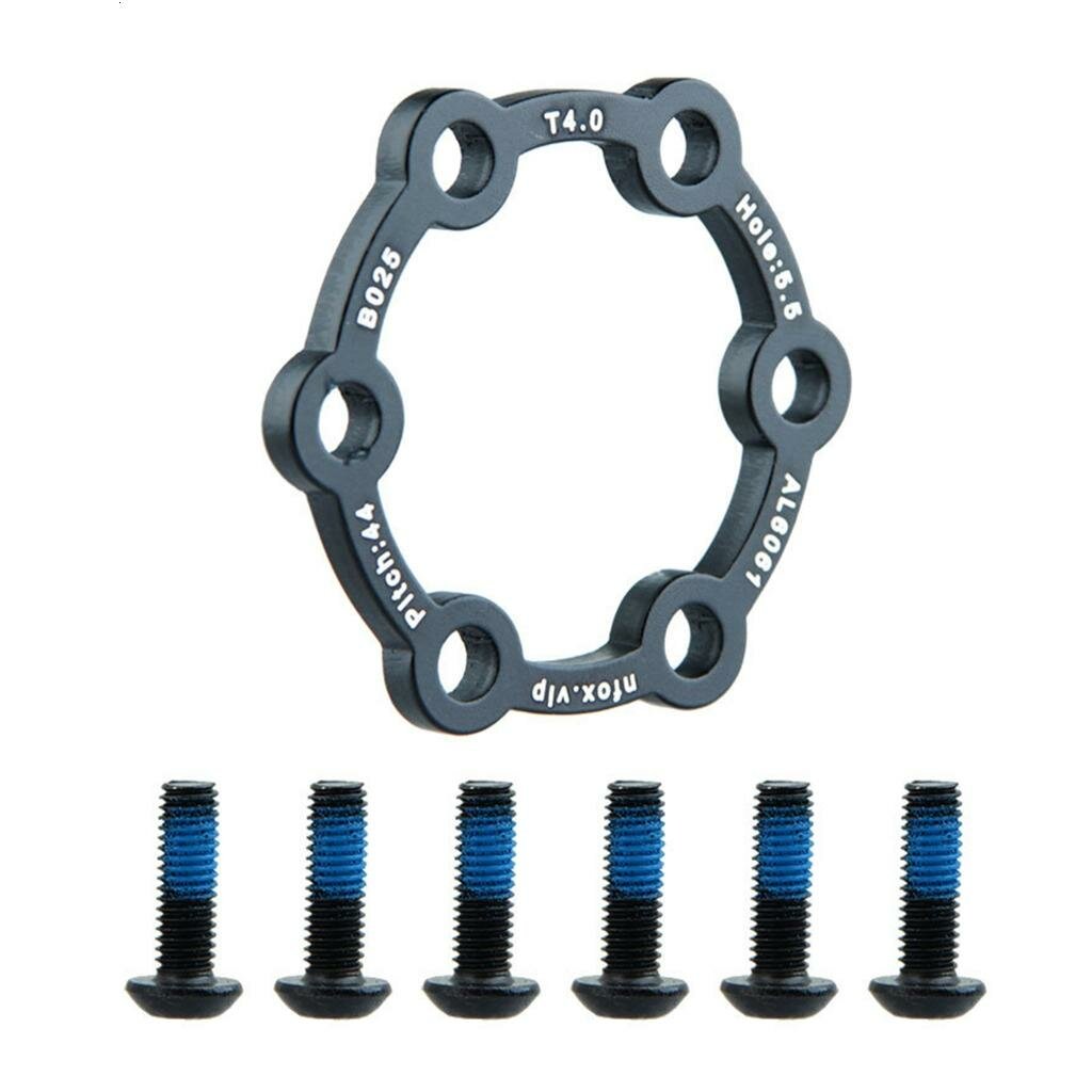 Дисковый тормоз для электросамоката, алюминиевый, 6 отверстий, 4 мм с винтами