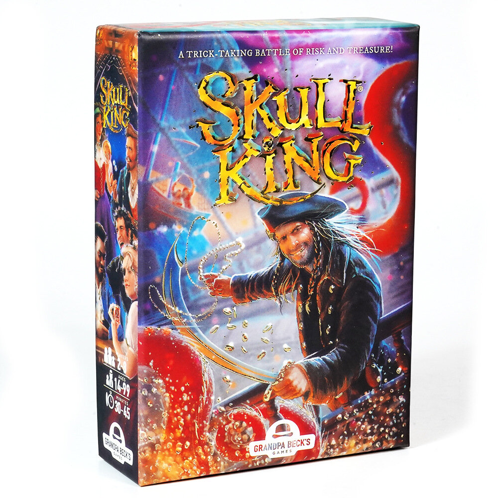 Игра с картами "Череп Пират" для семьи и дедушки