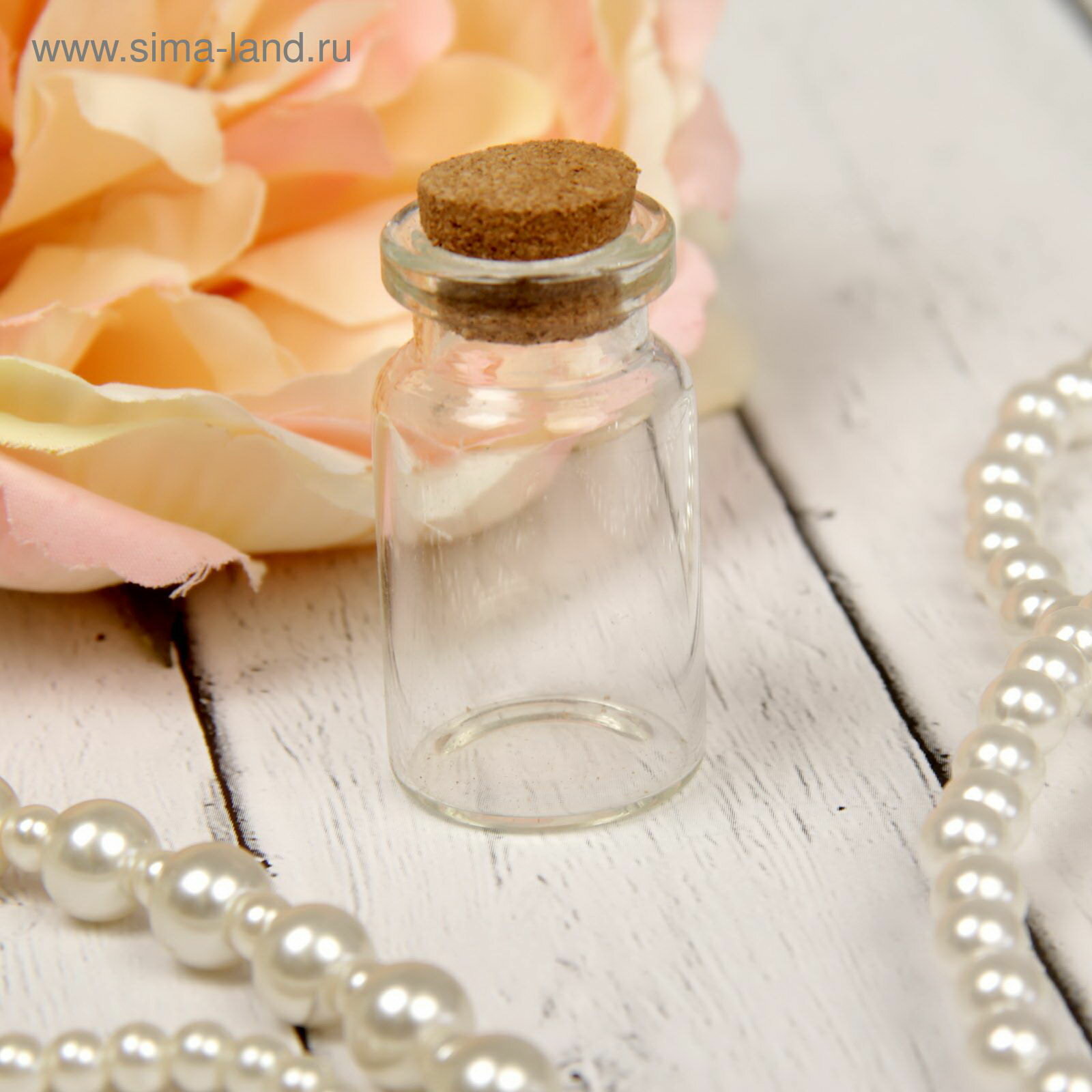 Основа для творчества и декорирования "Бутылочка", с пробкой, 7 мл, 12 шт.