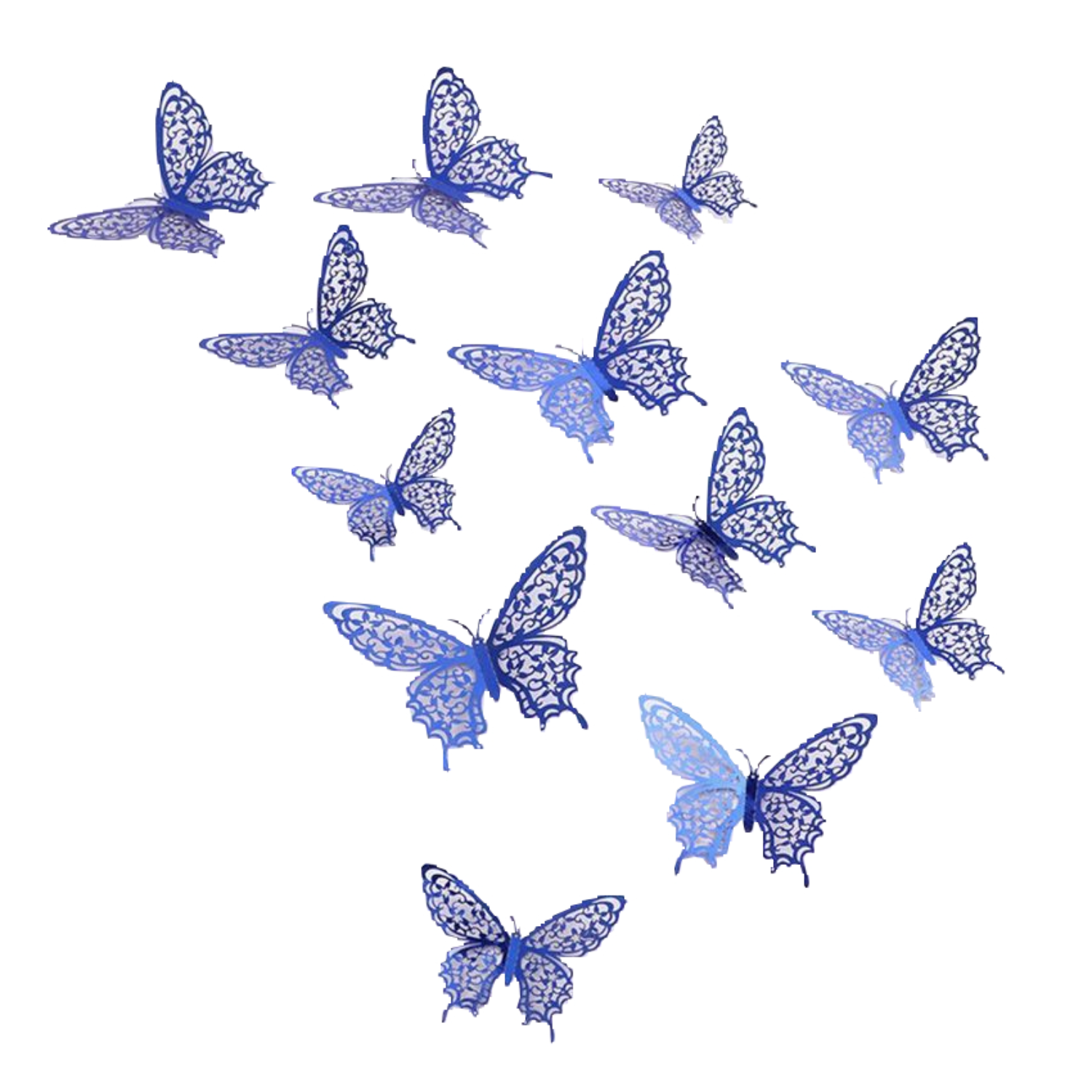 Надувные стикеры для дома 3D бабочки, 4 штуки 3.2 дюйма, 4 штуки 3.9 дюйма, 4 штуки 4.7 дюйма, двусторонняя лента, 12 штук в упаковке, Китай, декоративные стикеры, водонепроницаемые, термостойкие, многоразовые, для окон, гладкая поверхность, 9 см длина,