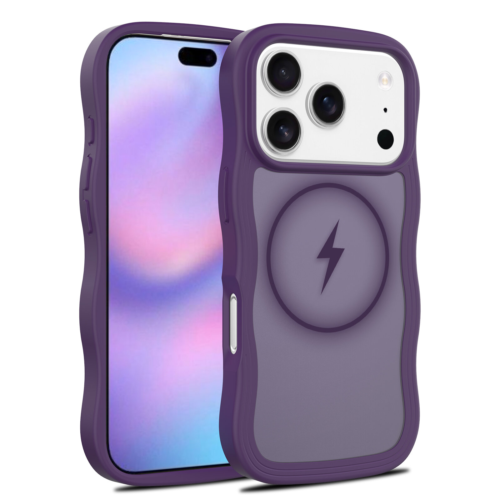 Чехол для Apple iPhone 17 Pro / Айфон 17 Про, soft touch, накладка, поликарбонат (PC), защита камеры, ударопрочный, усиленные углы, Apple, Apple iPhone 17 Pro, purple,