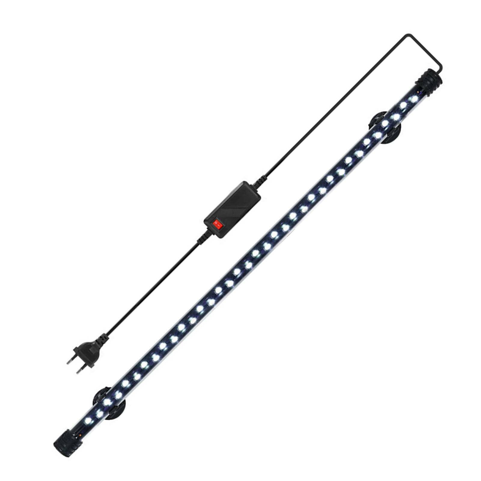 Светодиодный свет для аквариума Fish Tank Light Submersible Lights Underwater Light, материал пластик, цвета черный и прозрачный, чип 5730, напряжение 90~260V, мощность 28см: 6Вт, 58см: 12Вт, количество светодиодов 28см: 18, 58см: 36, длины 28см и 58см,