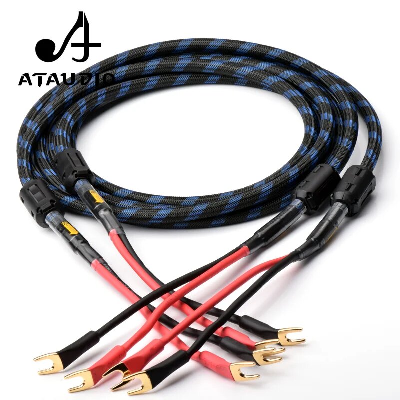 ATAUDIO HiFi кабель для динамиков Y plug --Y plug, 1 м