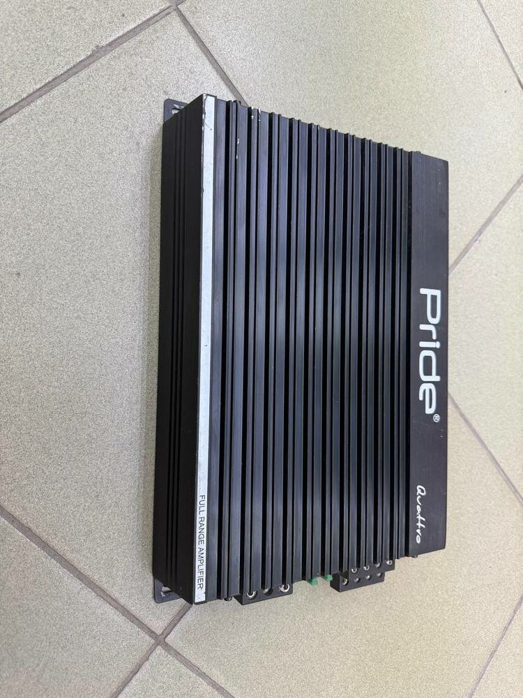 Усилитель Pride Quattro XL, автомобильный, класс A/B, 175/300Вт, КНИ 1%, 100дБ, 4канала Б/У уценка