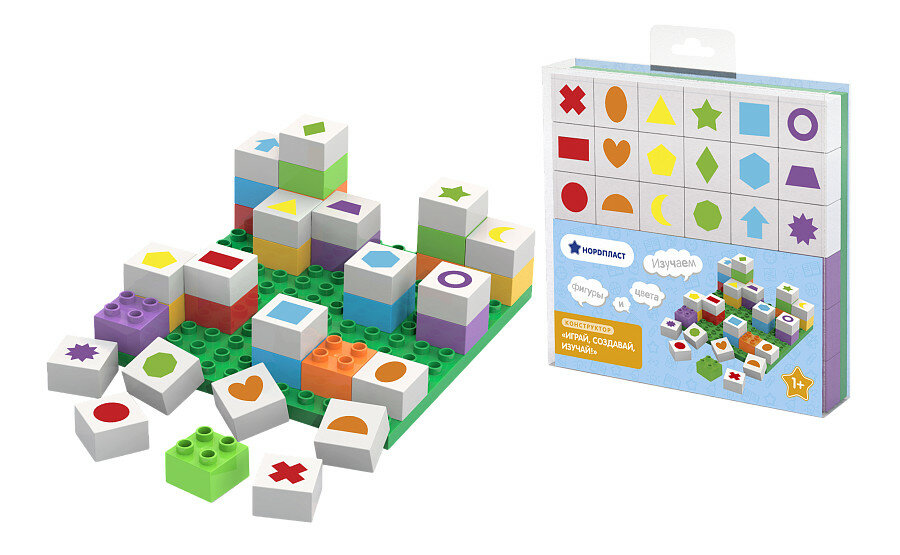 Нордпласт Конструктор Фигуры 37 деталей 480631 с 3 лет