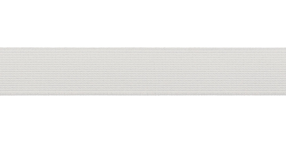 Эластичная Беларусь 25 мм 1 мм башмачная 9с768 Б фасовка 1 м тканая белый