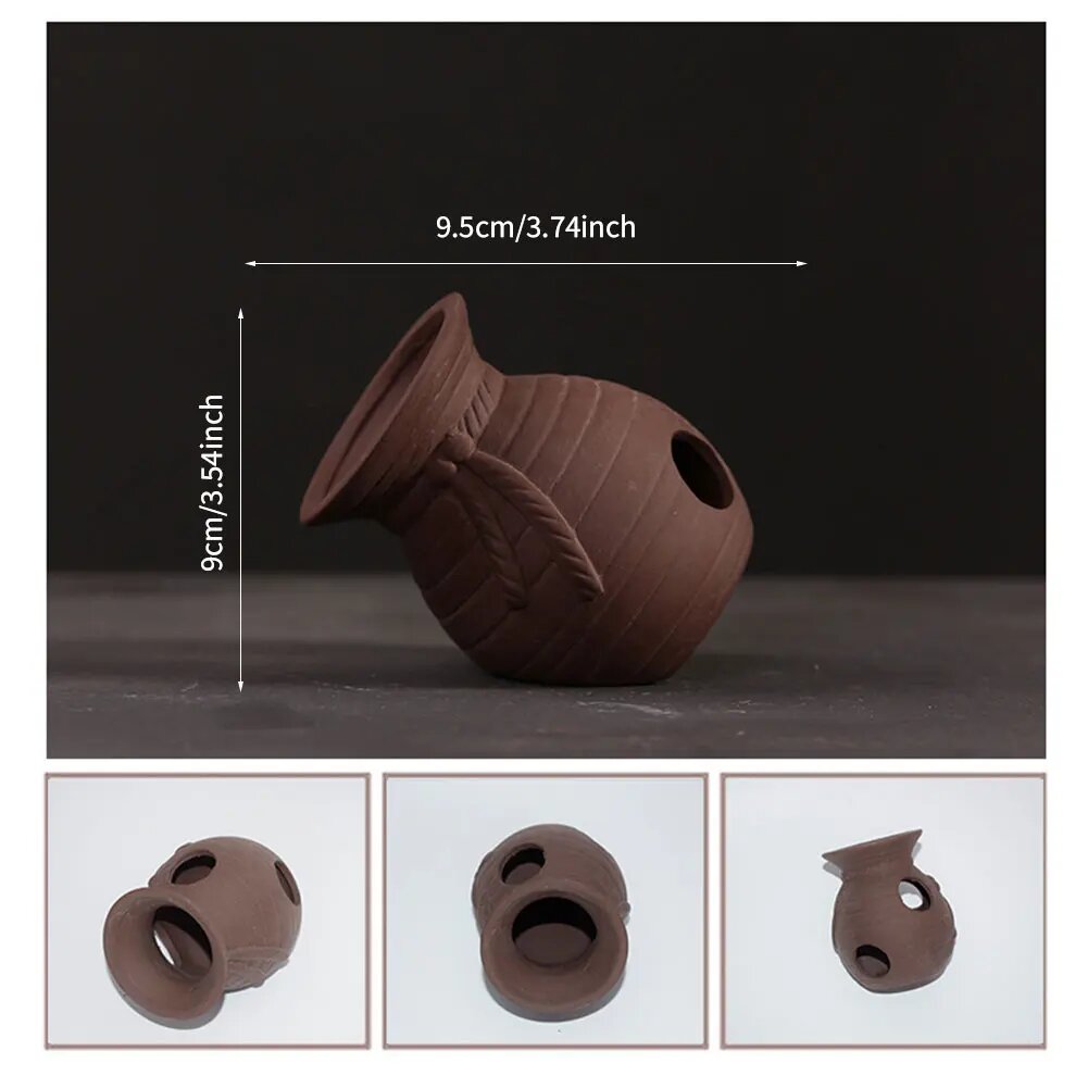 Керамическая декорация для аквариума Коричневый, E