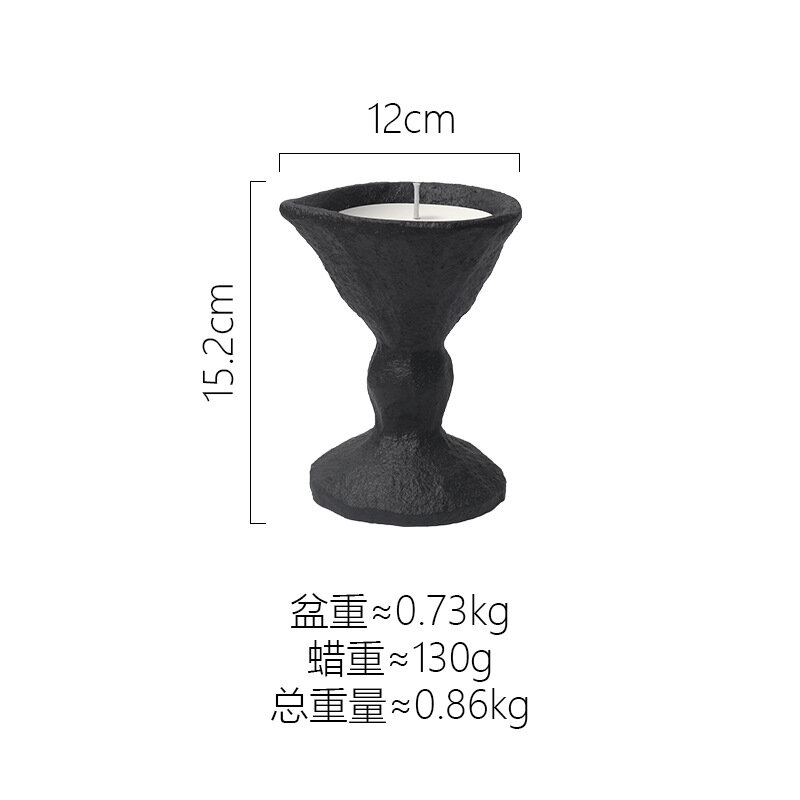 Скандинавский минималистичный керамический домашний ароматерапевтический подсвечник, DIY пустой подсвечник, держатель для свечей, украшение, контейнер для соевого воска, прямая трубка