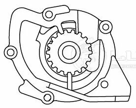 Помпа Jaguar XE/XF, Land Rover Defender/Discovery/Range Rover 2.0D 14>