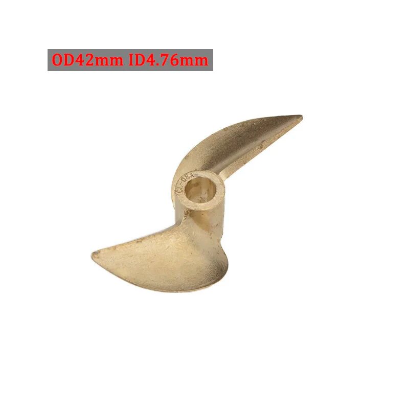 Пропеллер для лодки, 2 лопасти, OD42mm, ID4.76mm