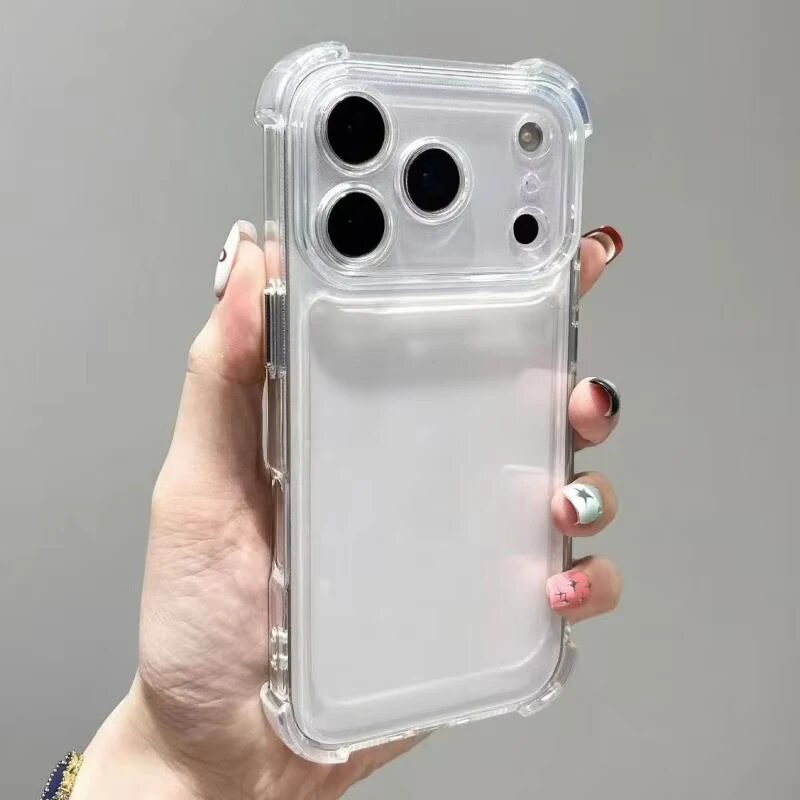 Прозрачный чехол для телефона для iPhone 17, 16, 15, 13, 11, 12, 14 Pro Max, роскошный Айфон 15 Про