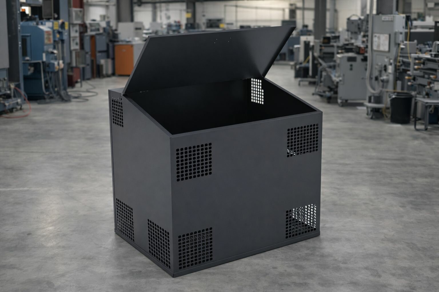 Ларь для овощей и фруктов 800х500х700(850)мм ЛО-2, металлический, с порошковой окраской техноцикл