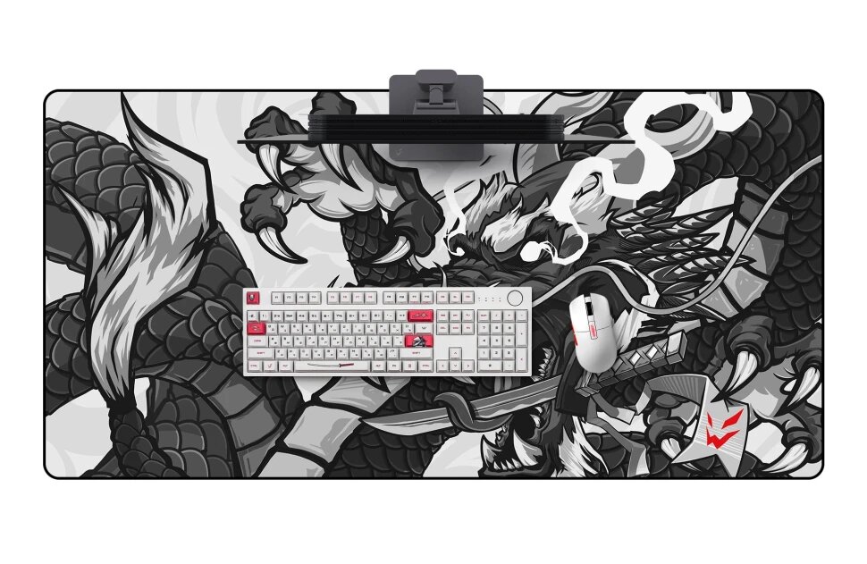 Коврик ARDOR GAMING GM-XXL Asia Dragon Black and White (2XL) разноцветный