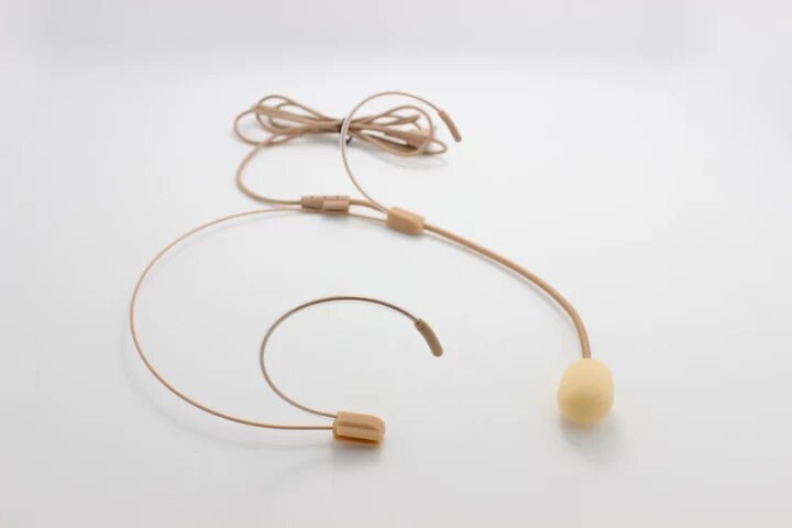 Микрофон-гарнитура с усилителем для экскурсоводов, продавцов, микрофон с креплением на ухо, цвет телесный, для