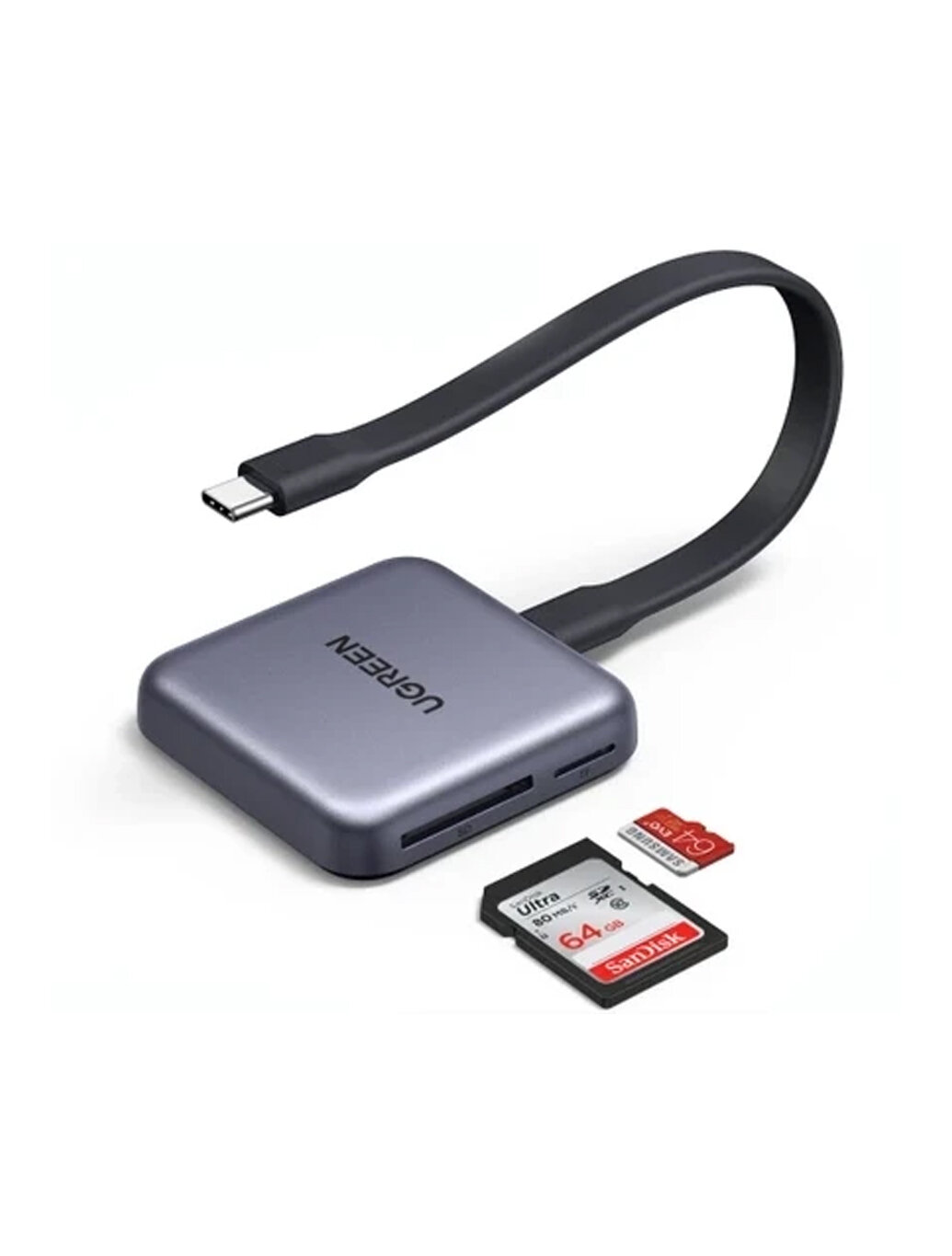 Картридер UGREEN CM898 (65095) магнитный 3-в-1