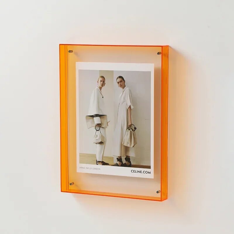 Прозрачная акриловая рамка 21х30 см 11x14cm, orange