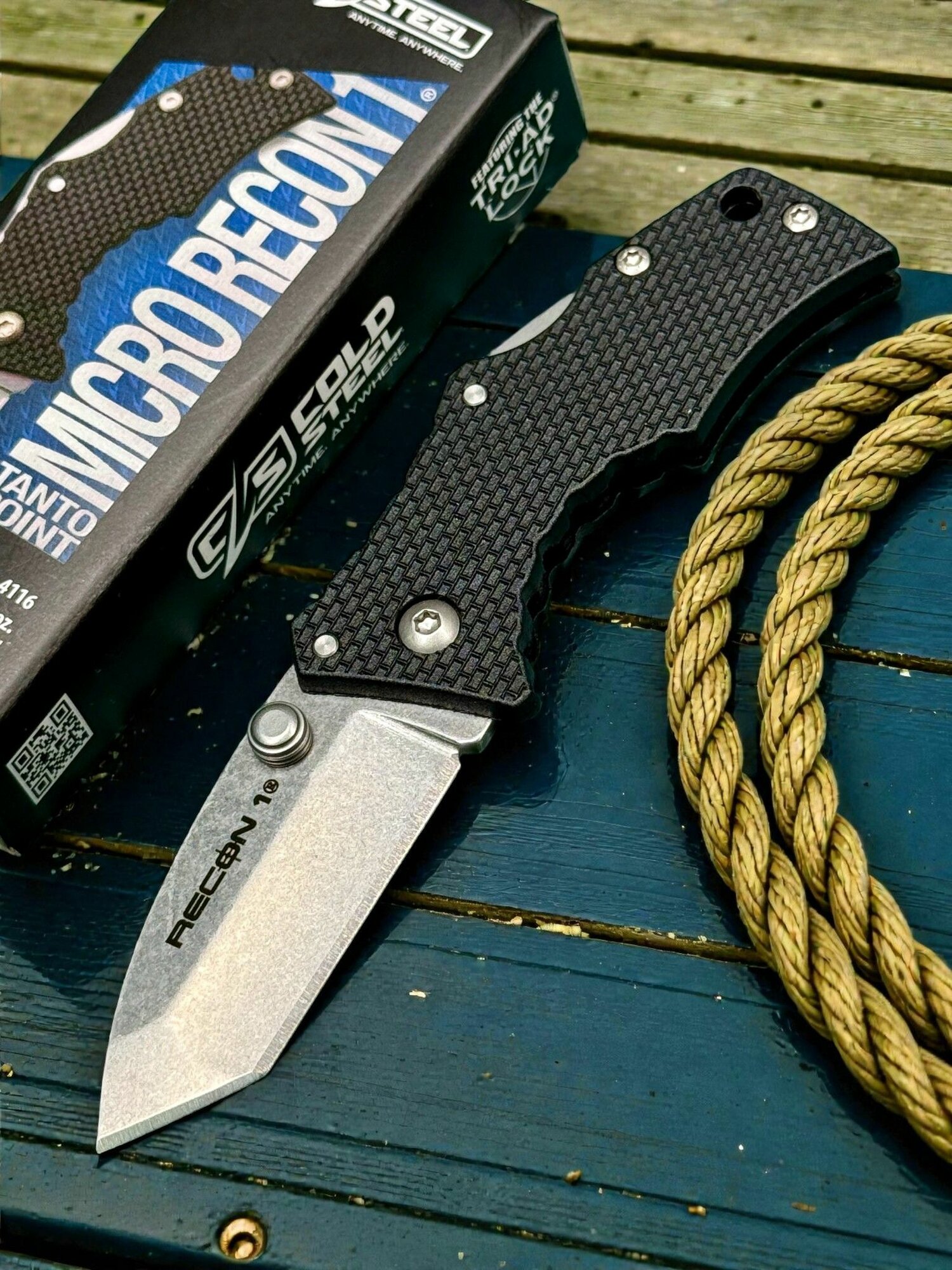 Нож складной Cold Steel CS27DT Micro Recon 1, Tanto Blade