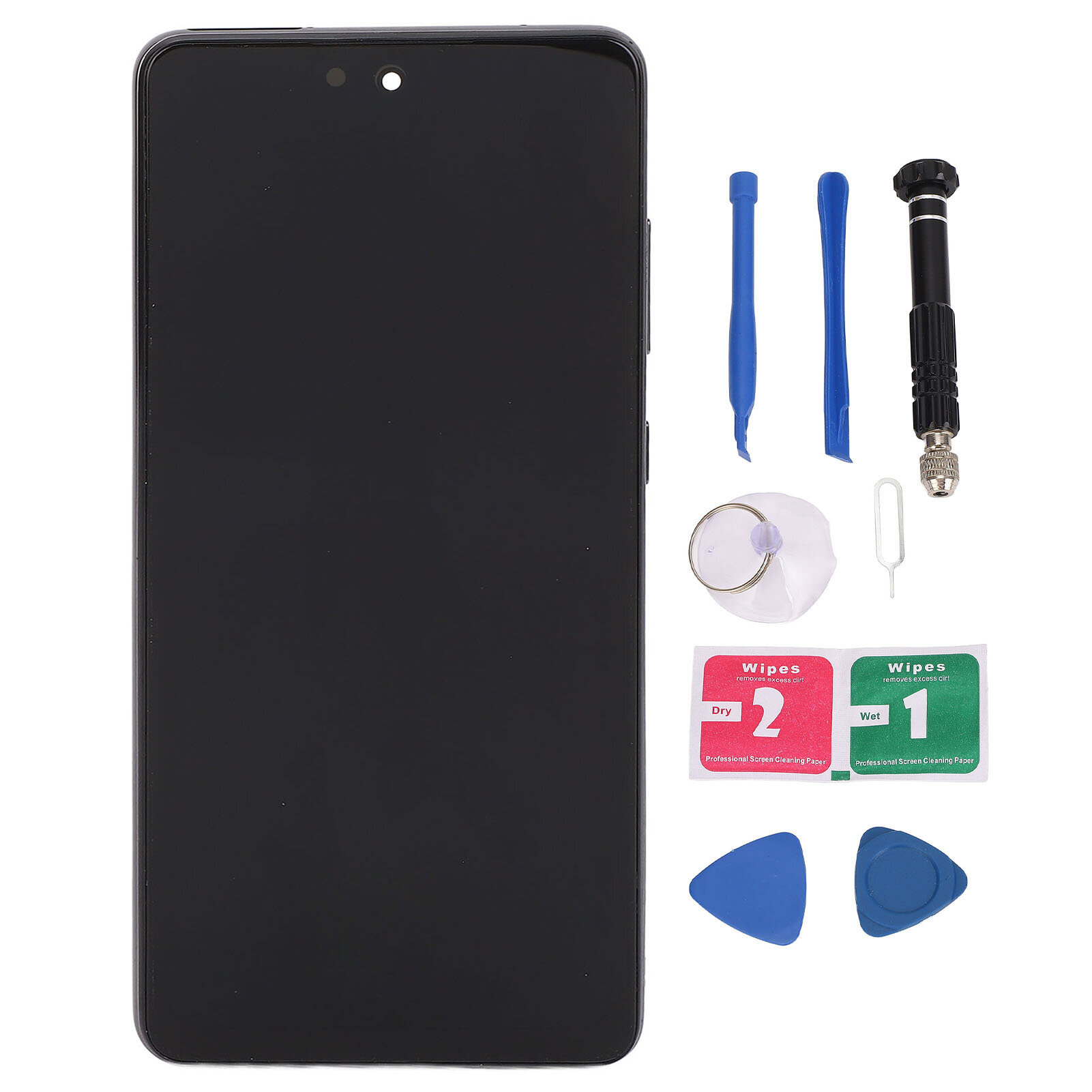 Сменный ЖК-экран, сенсорный дисплей с рамкой для телефона A52 4G 5G, инструмент для ремонта, поддержка отпечатков пальцев.