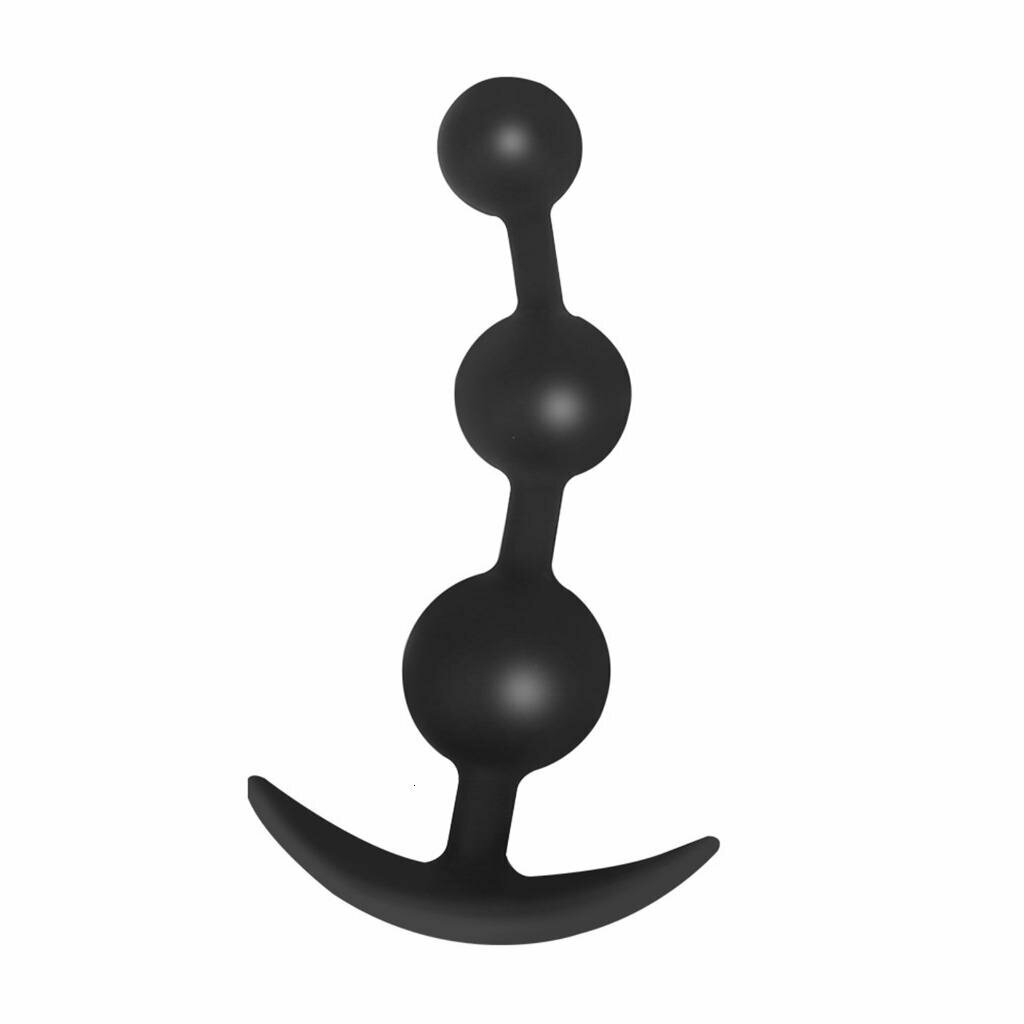 Силиконовые анальные шарики с Т-образным основанием, три бусины