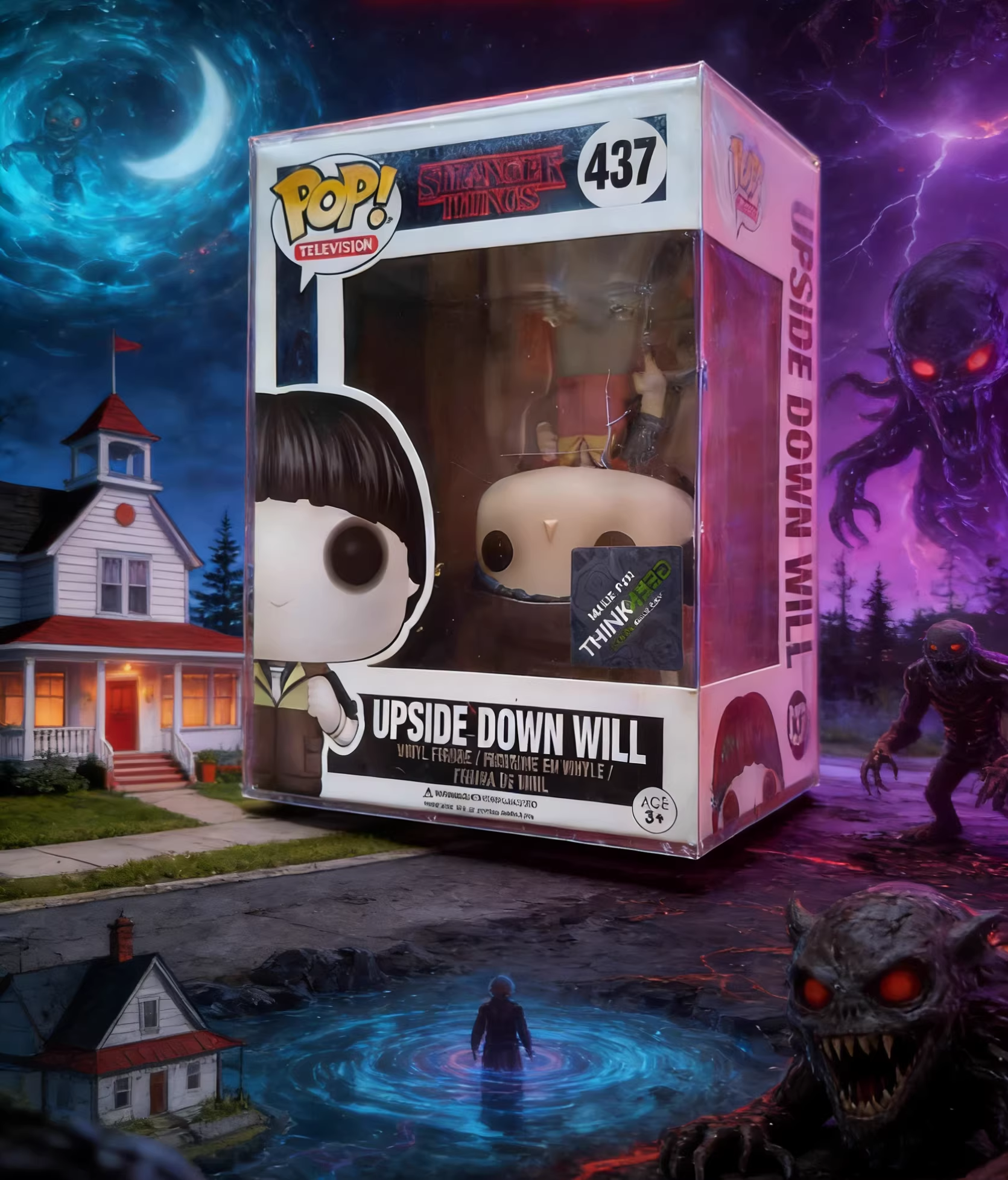 Фигурка ! Stranger Things Upside Down Will №437 — эксклюзив ThinkGeek, из мира перевернутости