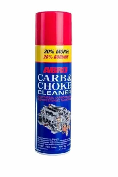 Очиститель карбюратора ABRO CC-220-RU спрей +20% 340гр (CC110RW)