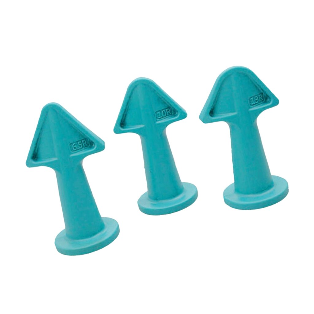 Набор из 3 штук, треугольная силиконовая насадка-светло-голубой