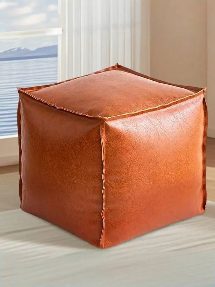 Пуф, Искусственная кожа, 40х40х40 см