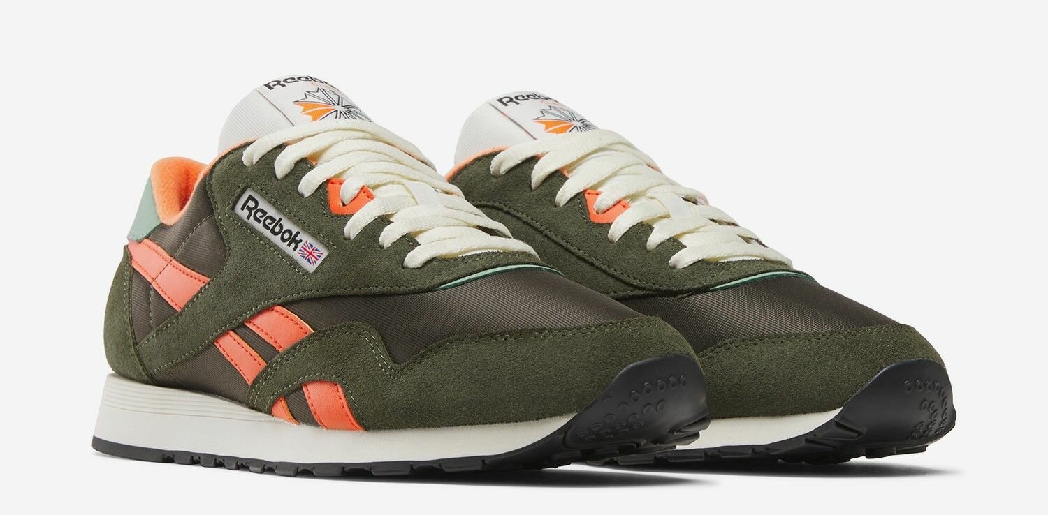 Кроссовки Reebok, размер 8,5 US, зеленый