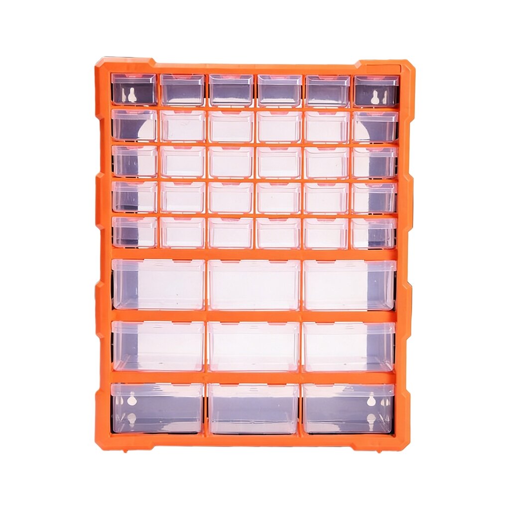 39 Выдвижных пластиковых органайзеров Для деталей С 9 Большими и 30 Маленькими Отделениями Для Хранения Шурупов Шариков и мелких предметов Большой емкости