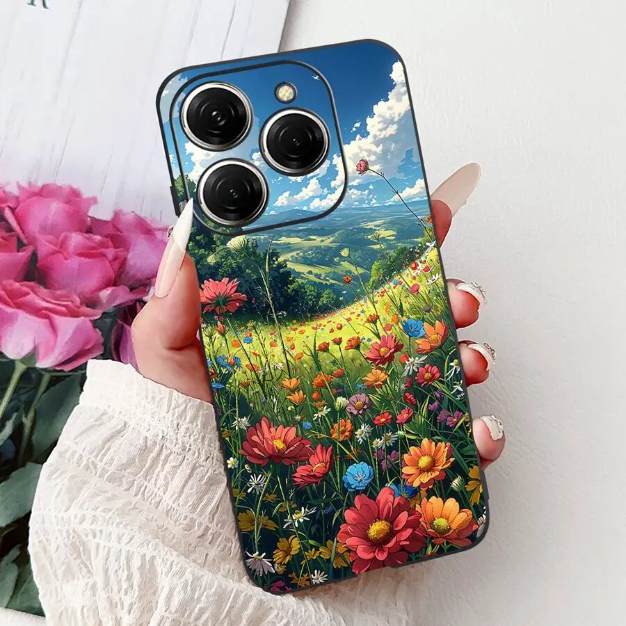 Чехол для Tecno Spark 20 Pro, дизайн, окрашенный чехол из ТПУ, чехол для телефона Tecno Spark20 20C BG7 20Pro KJ6 KJ5, задняя крышка, капа