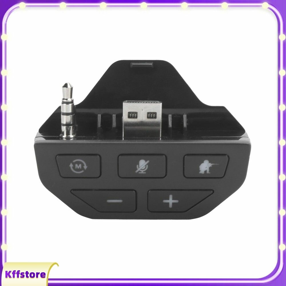 Адаптер гарнитуры, аудиоадаптер, конвертер наушников для Xbox One Gamepad, черный