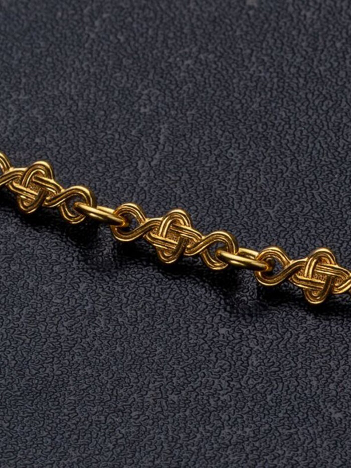 Цепь серебро, 925 проба, золочение