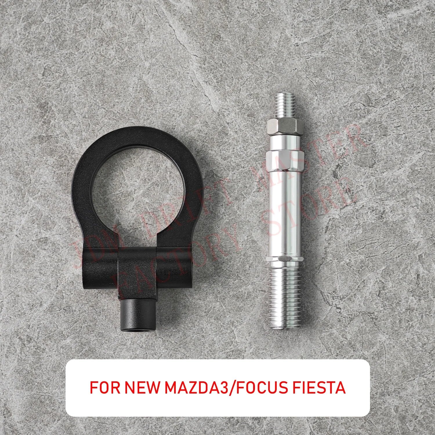 Автомобильные крюки для прицепа, алюминиевый автозадний передний буксировочный крюк, кольцо для авто прицепа, гоночный буксировочный крюк для нового MAZDA3/FOCUS FIESTA