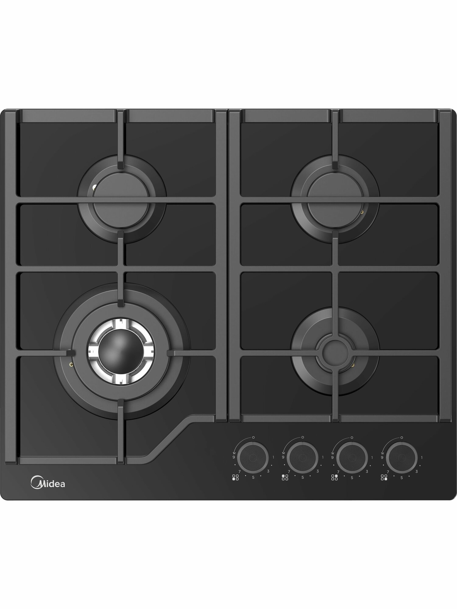 Встраиваемая газовая панель MIDEA MG697TGB, официальная гарантия
