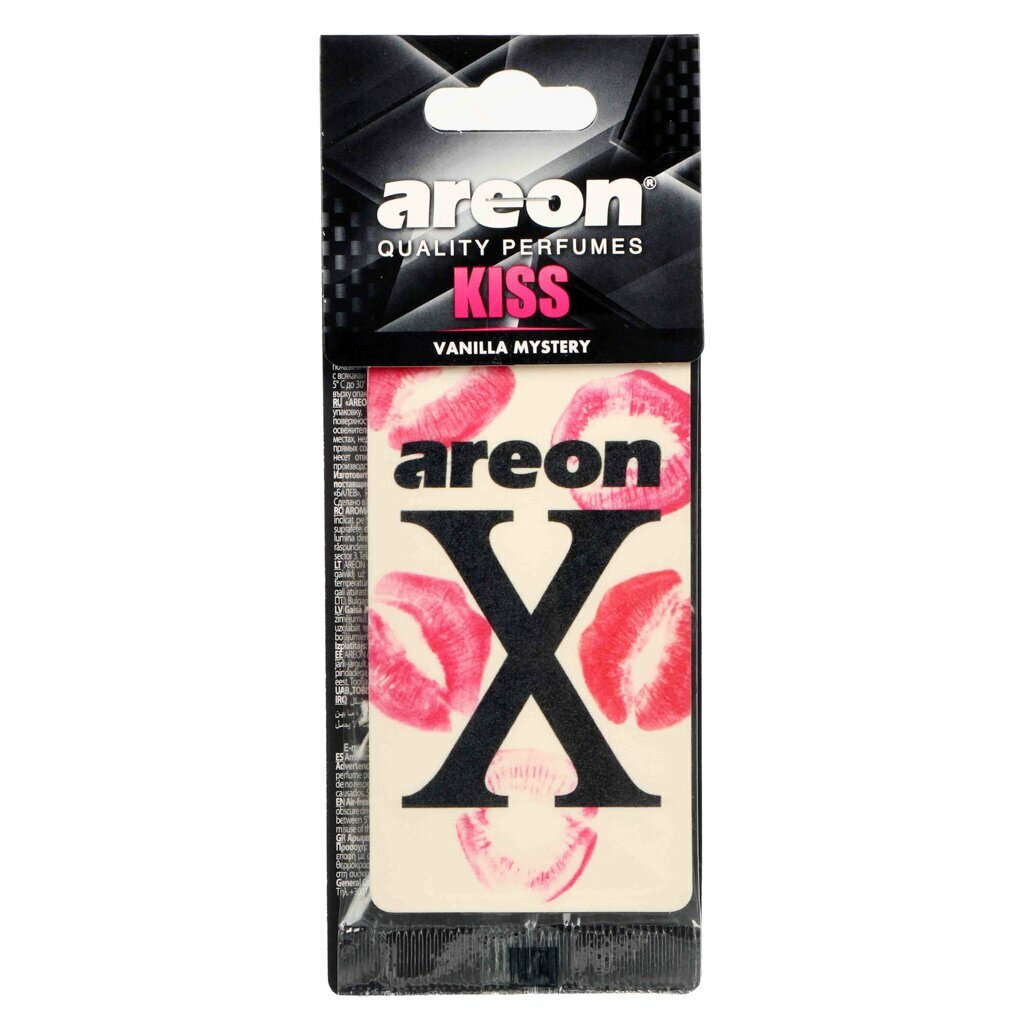 Ароматизатор для транспорта подвесной Areon X-Version Vanilla Mystery, сухой освежитель воздуха внутри кабины авто, ваниль