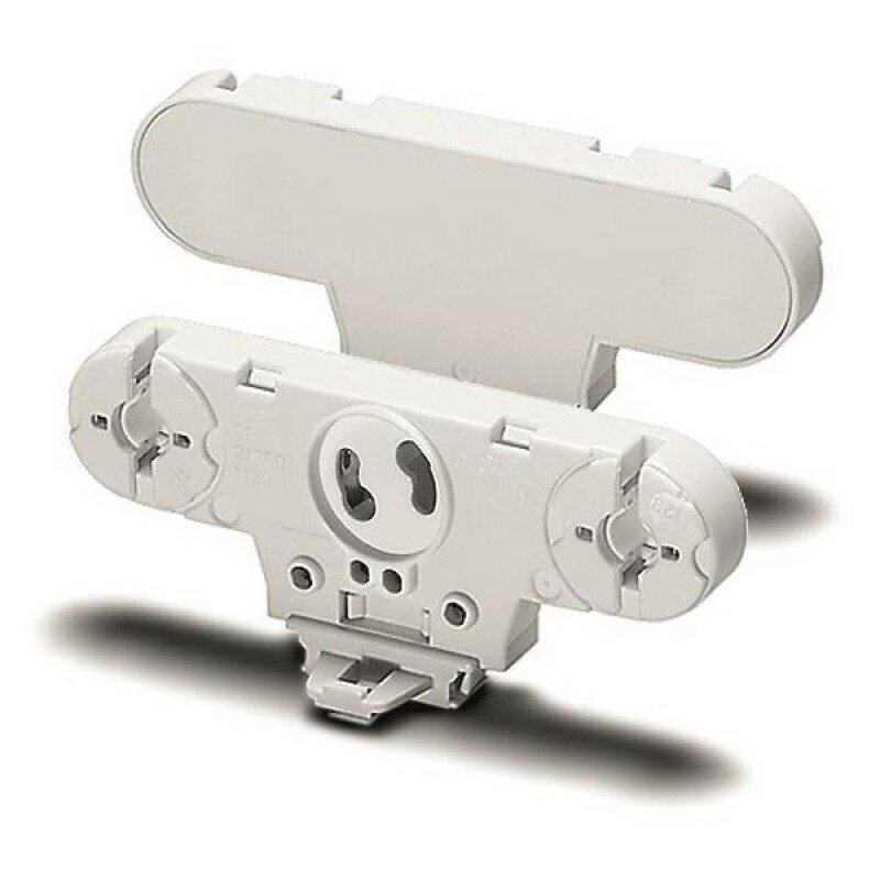 Патрон 2G13 накладной со стартеродержателем 40002 VS, белый.