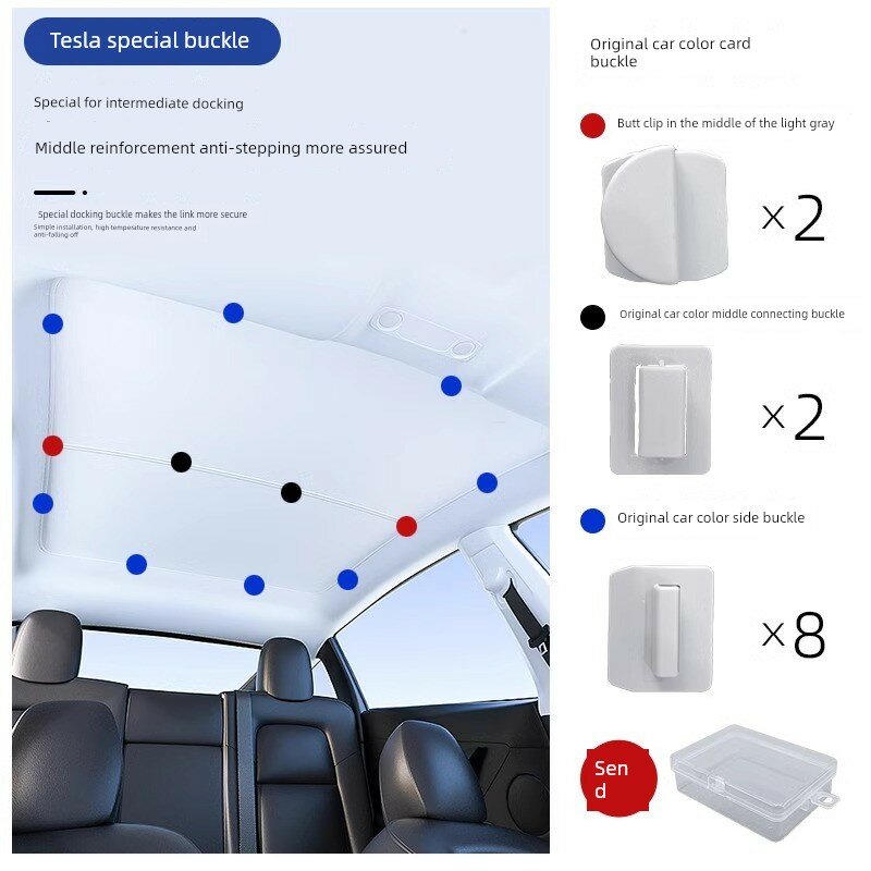 Автомобильный люк на крыше, специальная пряжка Tesla Model Y/3, навес, навес, навес, навес, аксессуары для крепления и