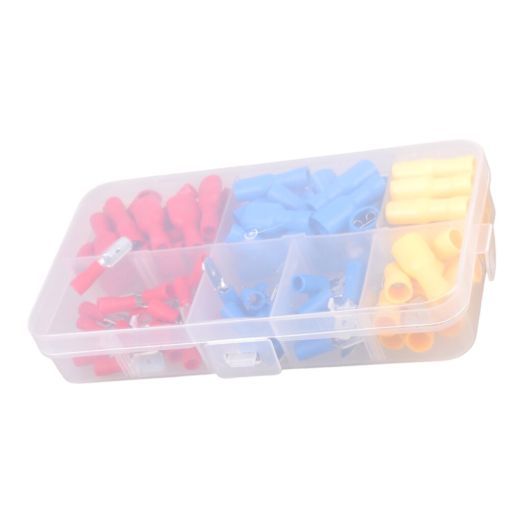 Упаковка из 100 штук, вставные шпунтовые клеммы, клеммные колодки холодного прессования, листовые обжимные клеммы