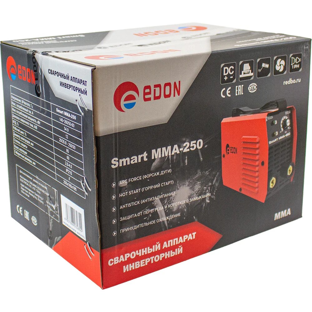 Инверторный сварочный аппарат EDON Smart MMA-250 27682