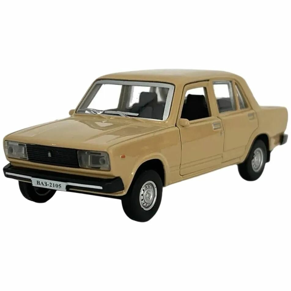Технопарк Металлическая модель ВАЗ-2105 Жигули , бежевая