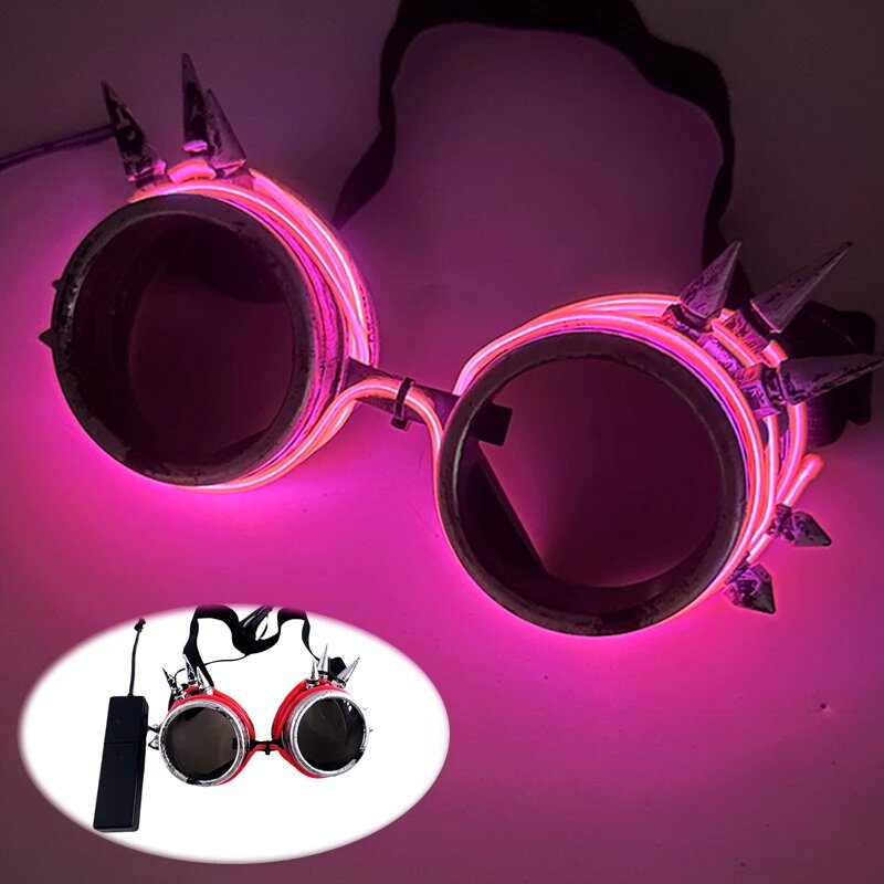 Светодиодные очки YEAHUI EL Розовый, C-pink