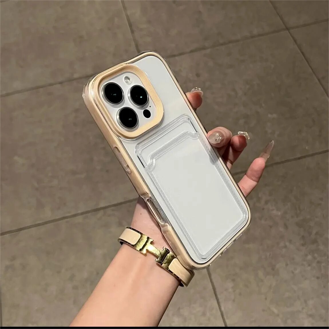 Сумка для карточек, прозрачный чехол для телефона для iPhone 11, 12, 13, 14, 15, 16 Pro Max Plus X Xs XR, прозрачный противоударный чехол-бамбер
