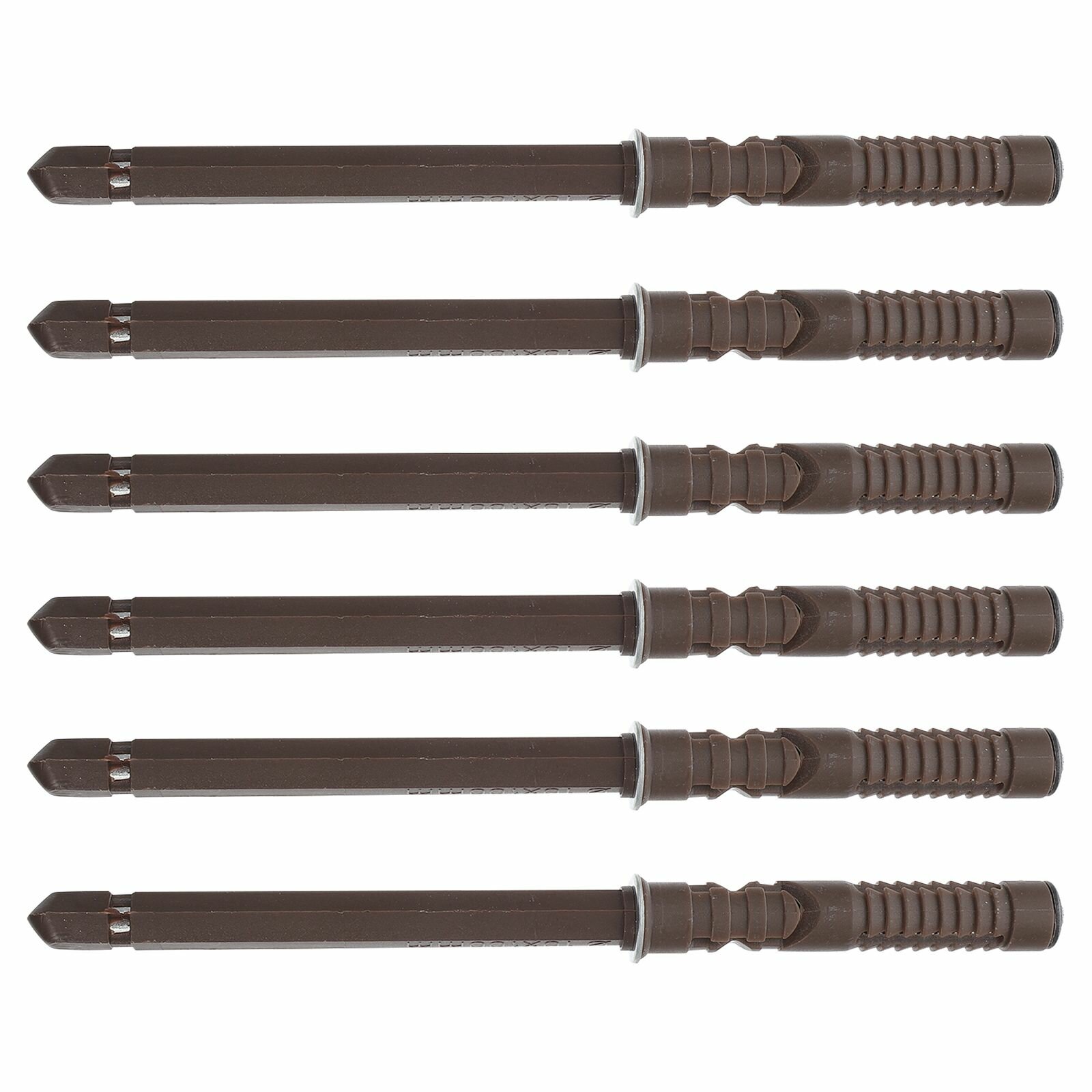 Коричневые алюминиевые несущие кронштейны для скрытых настенных полок из сплава, 6 штук для дома