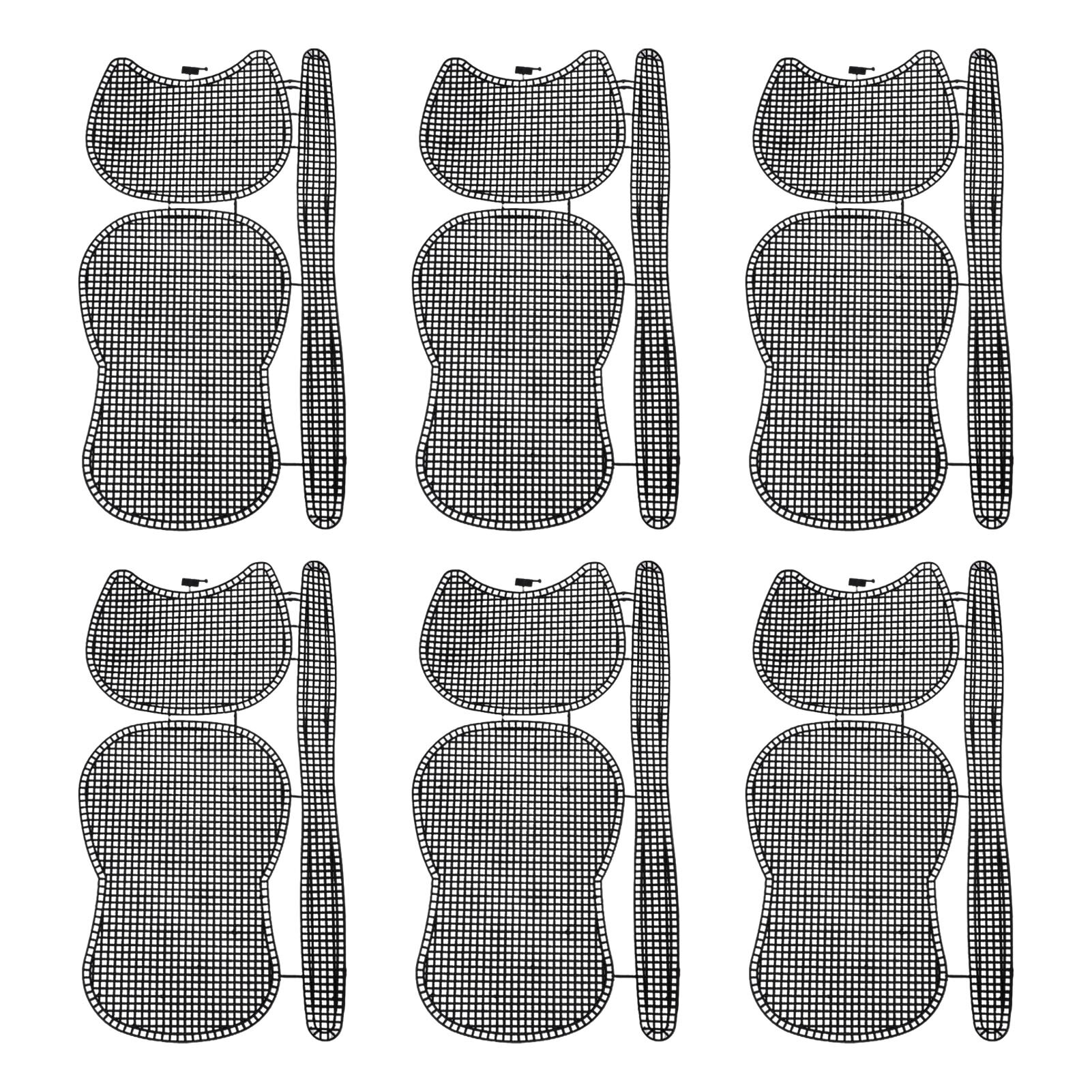 Листов прозрачной пластиковой сетчатой канвы для вышивания крючком, изготовления сумок, плетения, рукоделия, аксессуаров для сумок, черные.