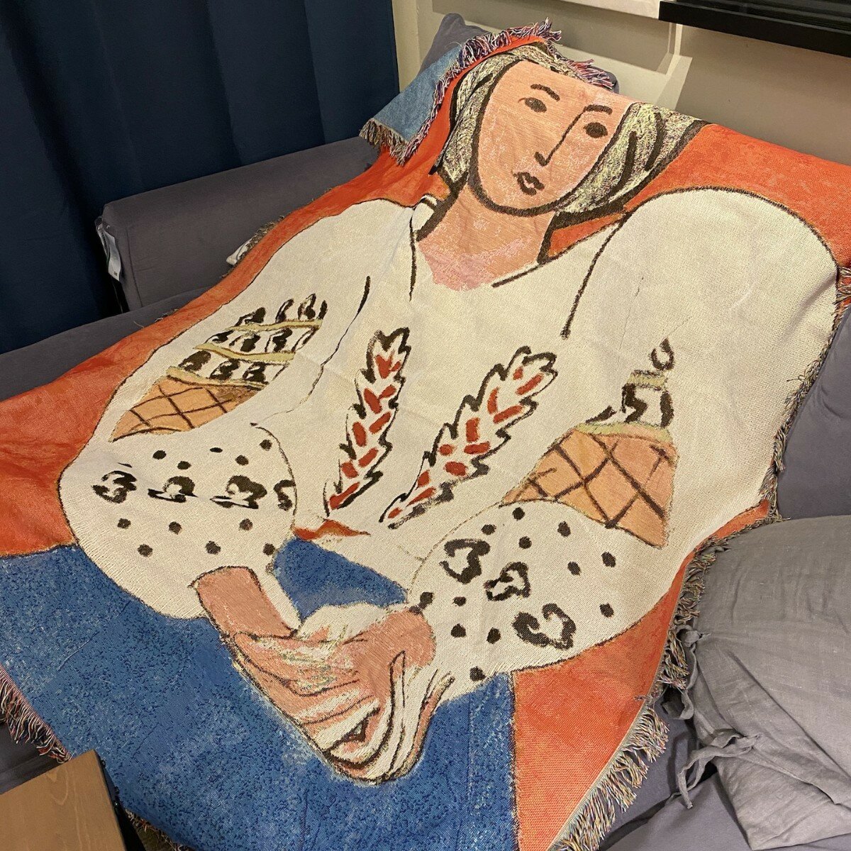 Гобелен "Неизвестная женщина" русского художника Ивана Николаевича Крамского