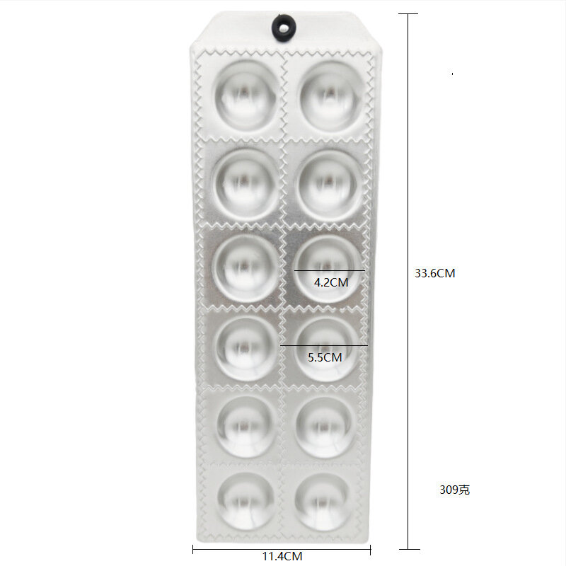 Итальянская форма для приготовления пельменей, 12-отверстная алюминиевая форма для пельменей, домашний инструмент для приготовления пельменей, кухонный инструмент